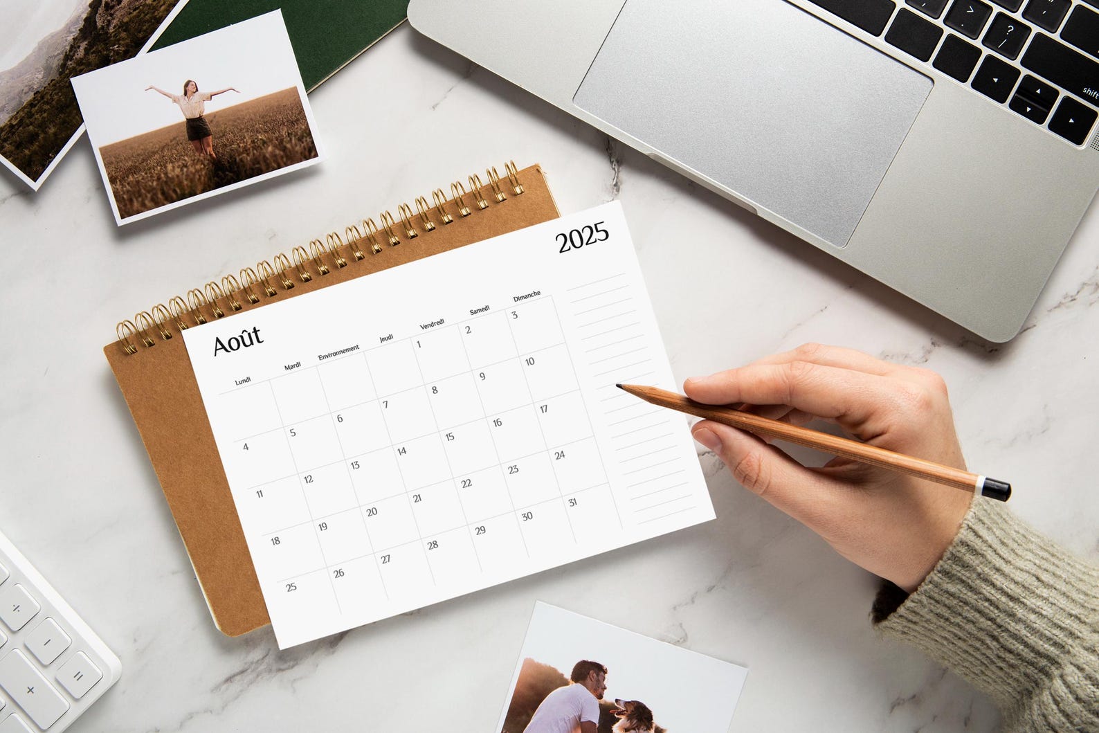 2025 French Calendar, 2025 Monthly Calendar With Notes, Calendrier ...