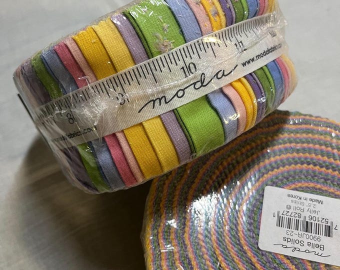 Moda - Bella Solids Jelly Roll -9900JR-23 - Etsy