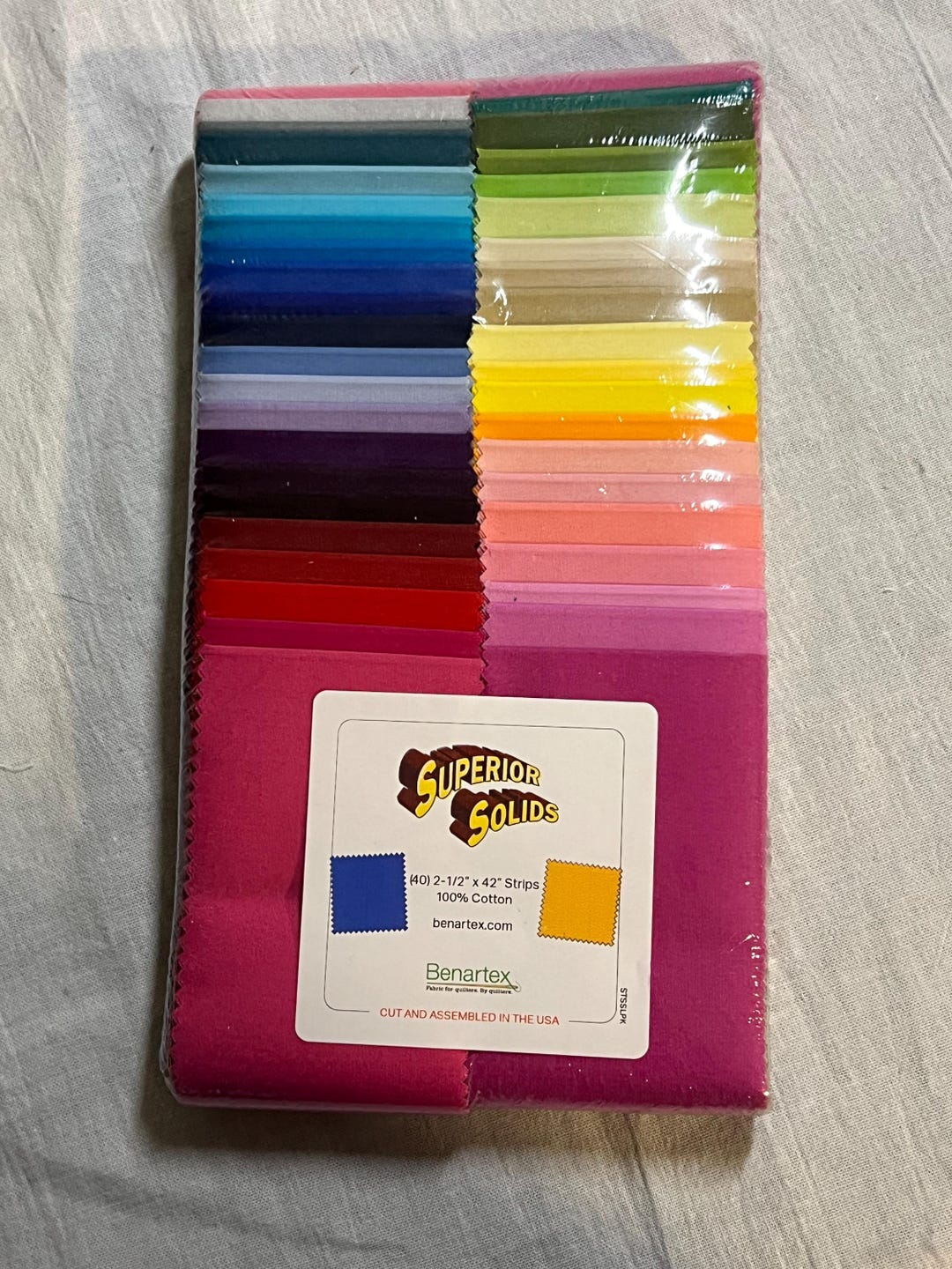 Benartex - Superior Solids 2.5 Strips - Etsy