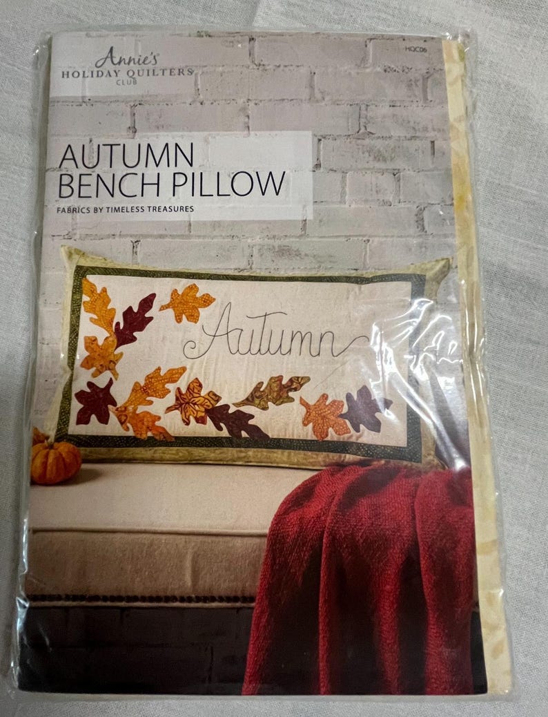 Annie's Autumn Bench Pillow Pattern - Etsy