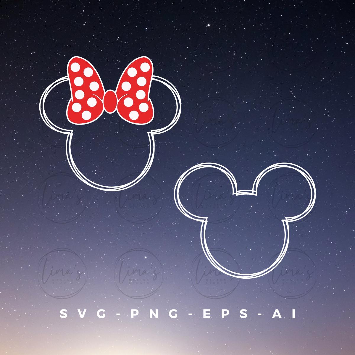 Mickey Mouse Head Silhouette Wallpaper