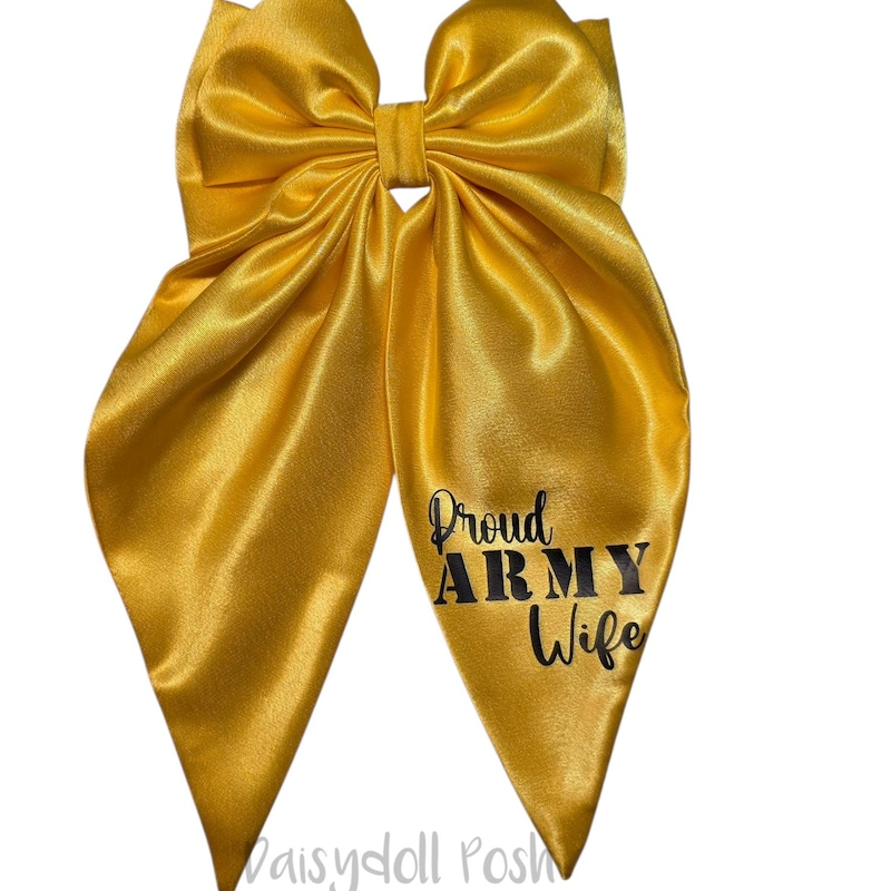 Long Ribbon Bow Hair Clip - Etsy