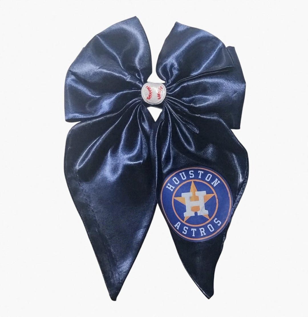 Houston Astros Inspired Hair Bow, Small Bow - Etsy