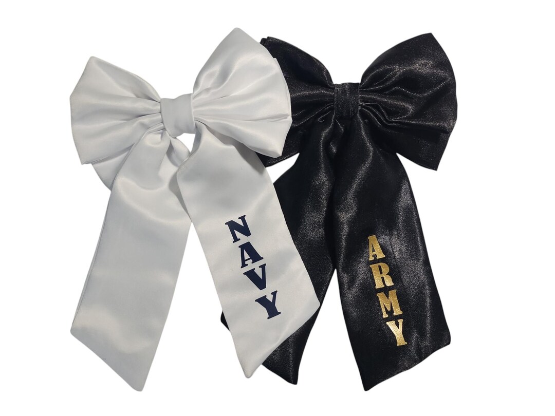 US Navy or Army Inspired Bow, Military Hair Bow, Navy Hair Bow,army ...
