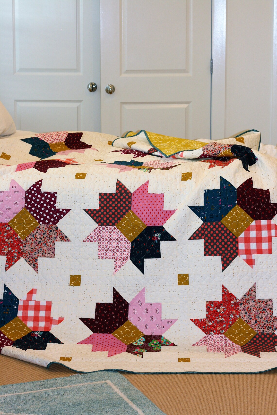 Fall Flowers Paper Pattern - Etsy