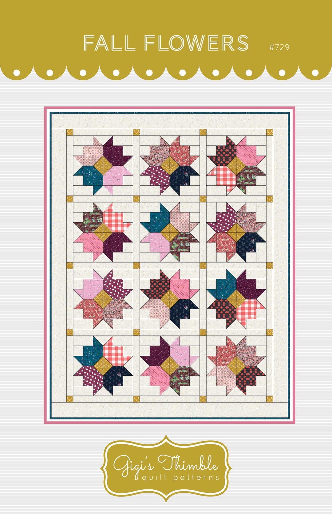 Fall Flowers Digital Pattern - Etsy