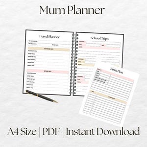 Mum Planner 50 Printable Pages for Family Organization Daily, Weekly ...