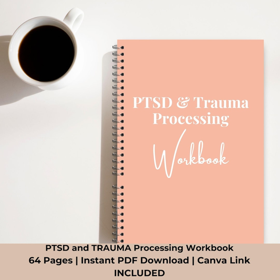 PTSD & Trauma Processing Workbook | 64-page Printable PDF + Editable ...