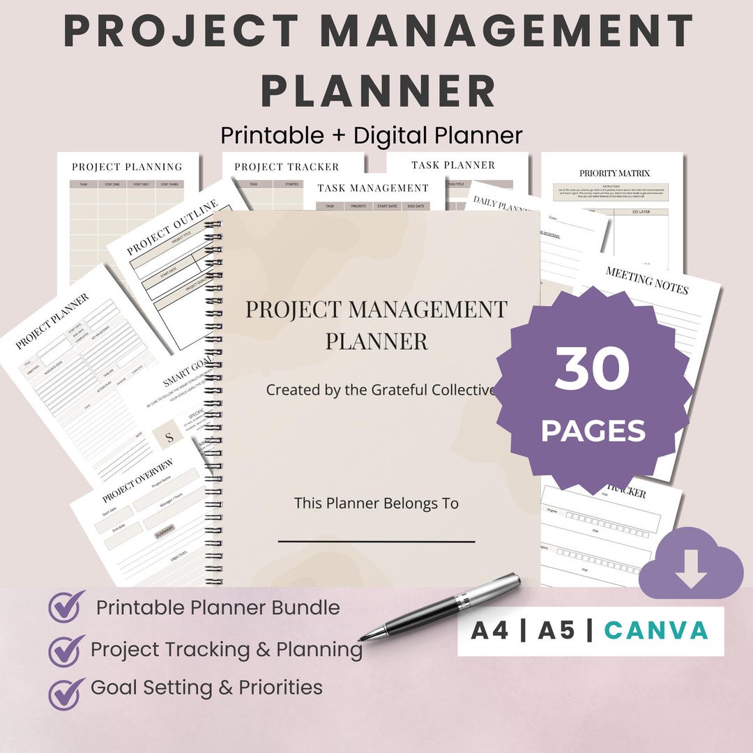 Student Assignment Planner: Project Tracker & Study Organizer Canva ...
