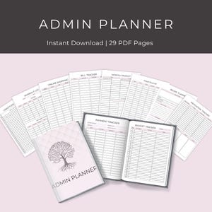 Admin Planner | 29-page Printable Journal for Daily, Monthly, and Life ...