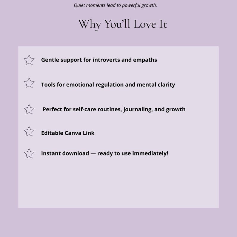 Introvert Journal Template Editable Canva | A4 A5 Mental Clarity & Self ...