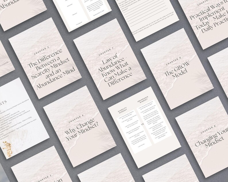 The Abundance Mindset Guide 61 Pages of Principles & Workbook Exercises ...