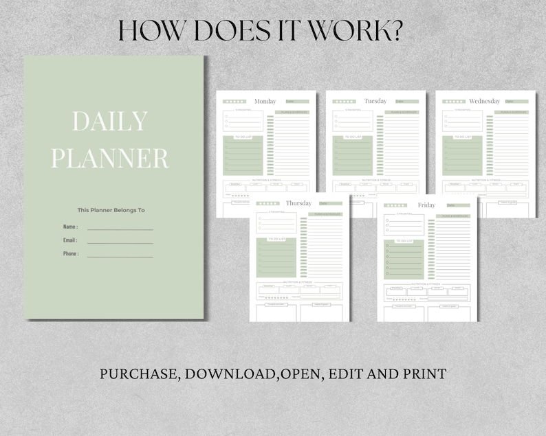 Agenda quotidien 2026 | Agenda Nouvel An | Suivi des tâches | Outils de ...