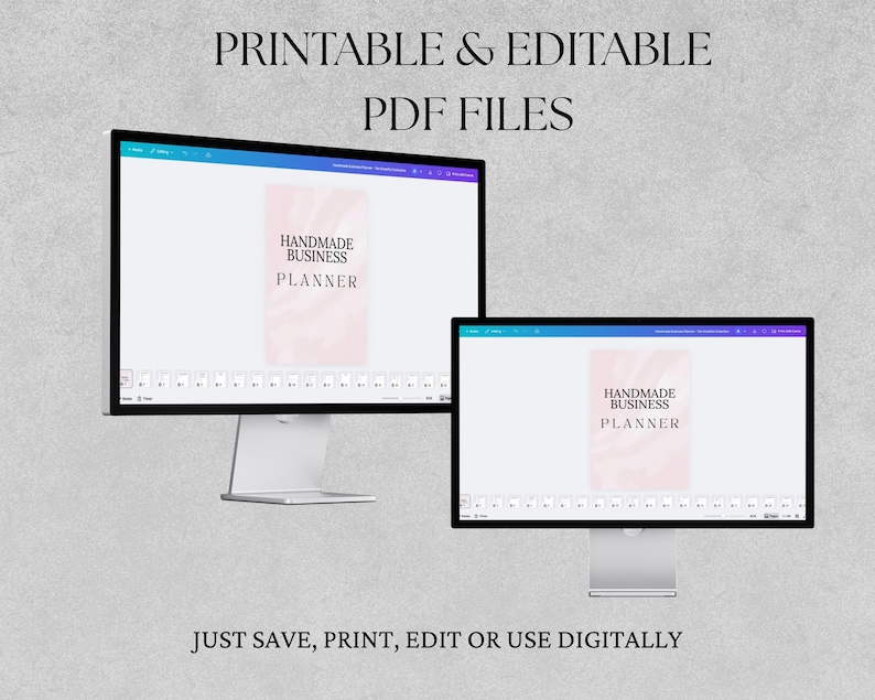 Small Business Planner for Etsy Sellers (A4 & A5 Inserts) Instant PDF Download, Canva Editable ...