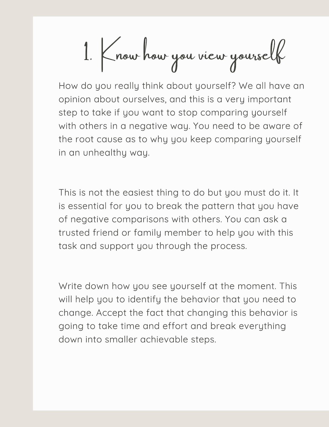 Stop Comparing Yourself to Others: 20 Strategies for Self-acceptance ...