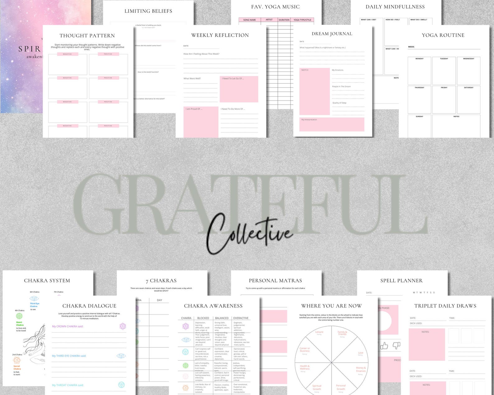 Spiritual Awakening Printable Journal (A4 & A5) Instant Download, Canva ...
