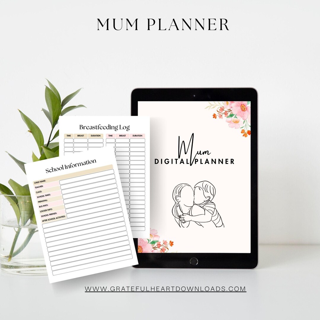 Mum Planner 50 Printable Pages for Family Organization Daily, Weekly ...