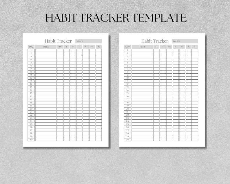 Daily Habit Tracker | Printable for ADHD Daily Planner | Goal Setting ...