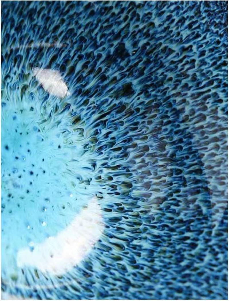 Starry Sky Temmoku Glaze Tea Cup Set 6pcs Exquisite Chinese Handmade ...