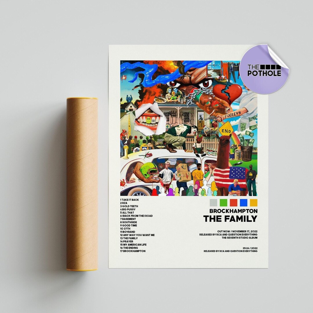Brockhampton Posters / the Family Poster, Tracklist Album Cover Poster ...