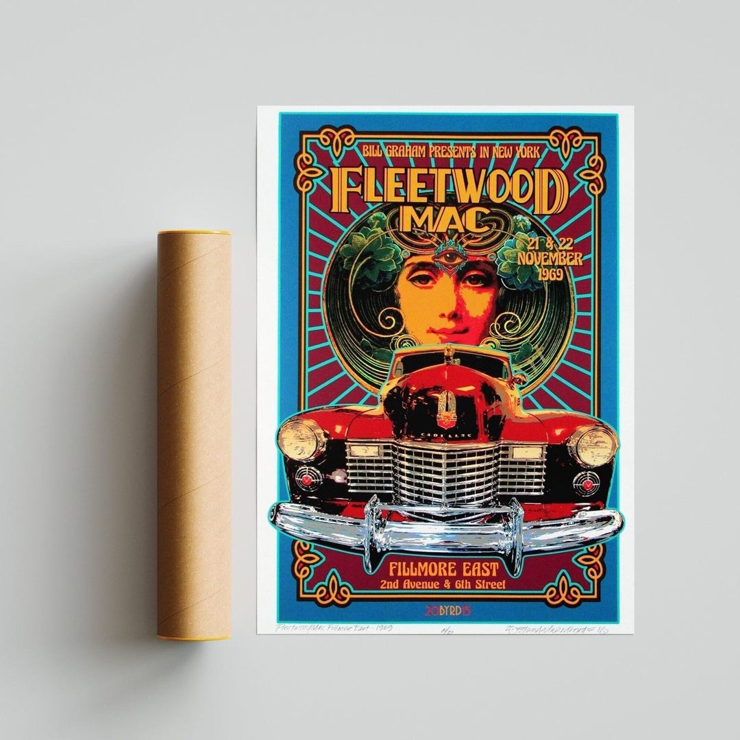 Fleetwood Mac Vintage Music Posters, Music Concert Posters, Retro ...
