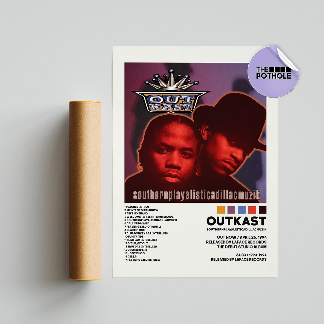 Outkast Posters / Southernplayalisticadillacmuzik Poster / Album Cover ...