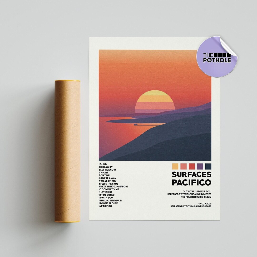 Surfaces Posters / Pacifico Poster / Album Cover Poster / Poster Print ...
