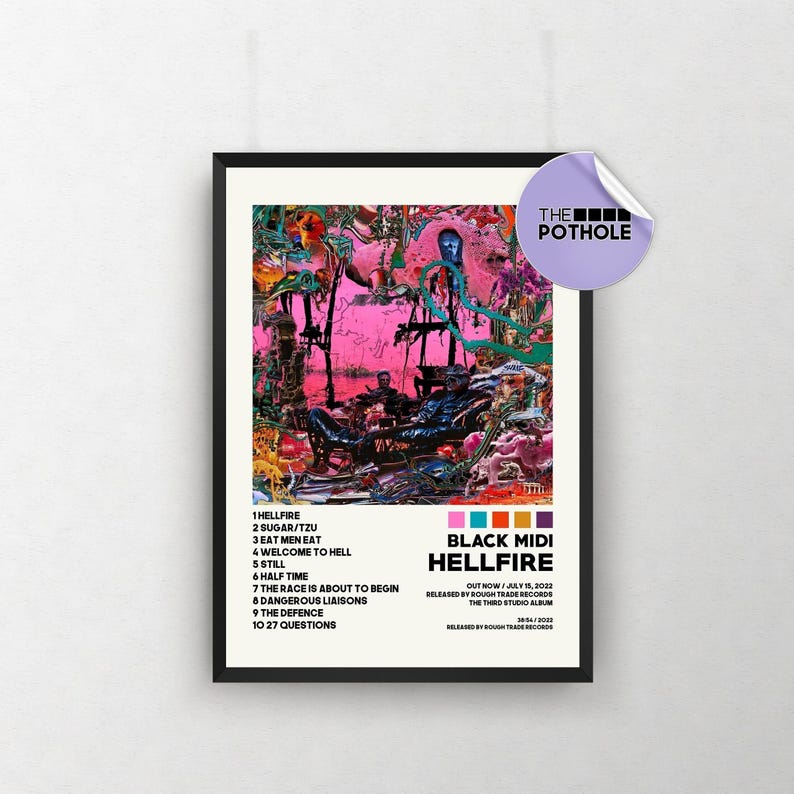 Black Midi Posters / Hellfire Poster / Black Midi, Hellfire, Album Cover Poster / Poster Print ...