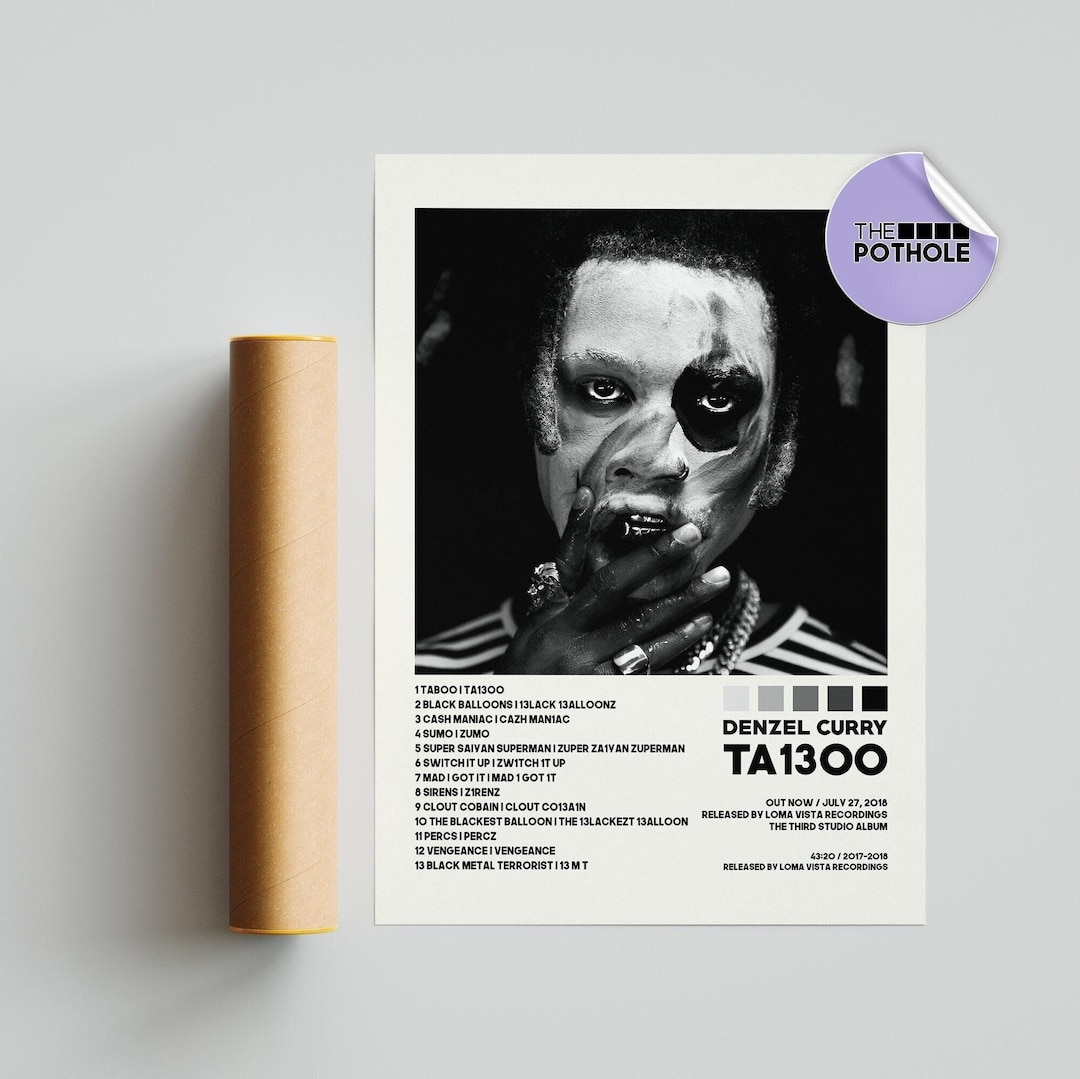 Denzel Curry Posters / TA13OO Poster / Album Cover Poster / Poster ...