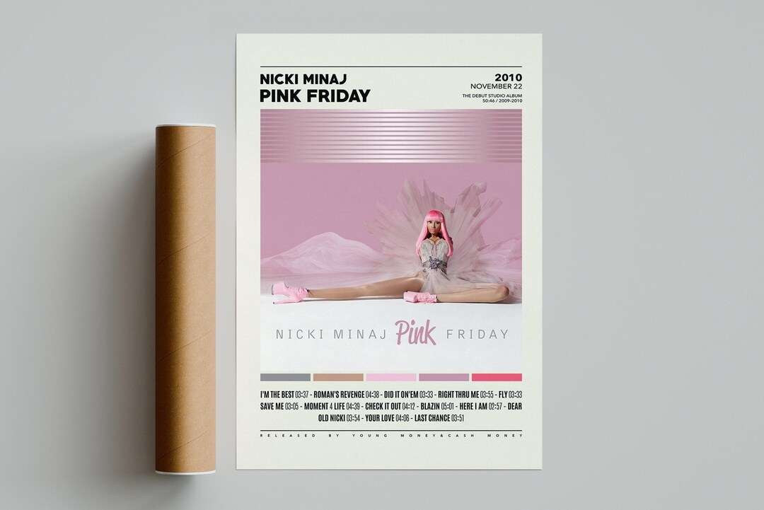 Nicki Minaj Posters / Pink Friday Poster, Tracklist Album Cover Poster ...
