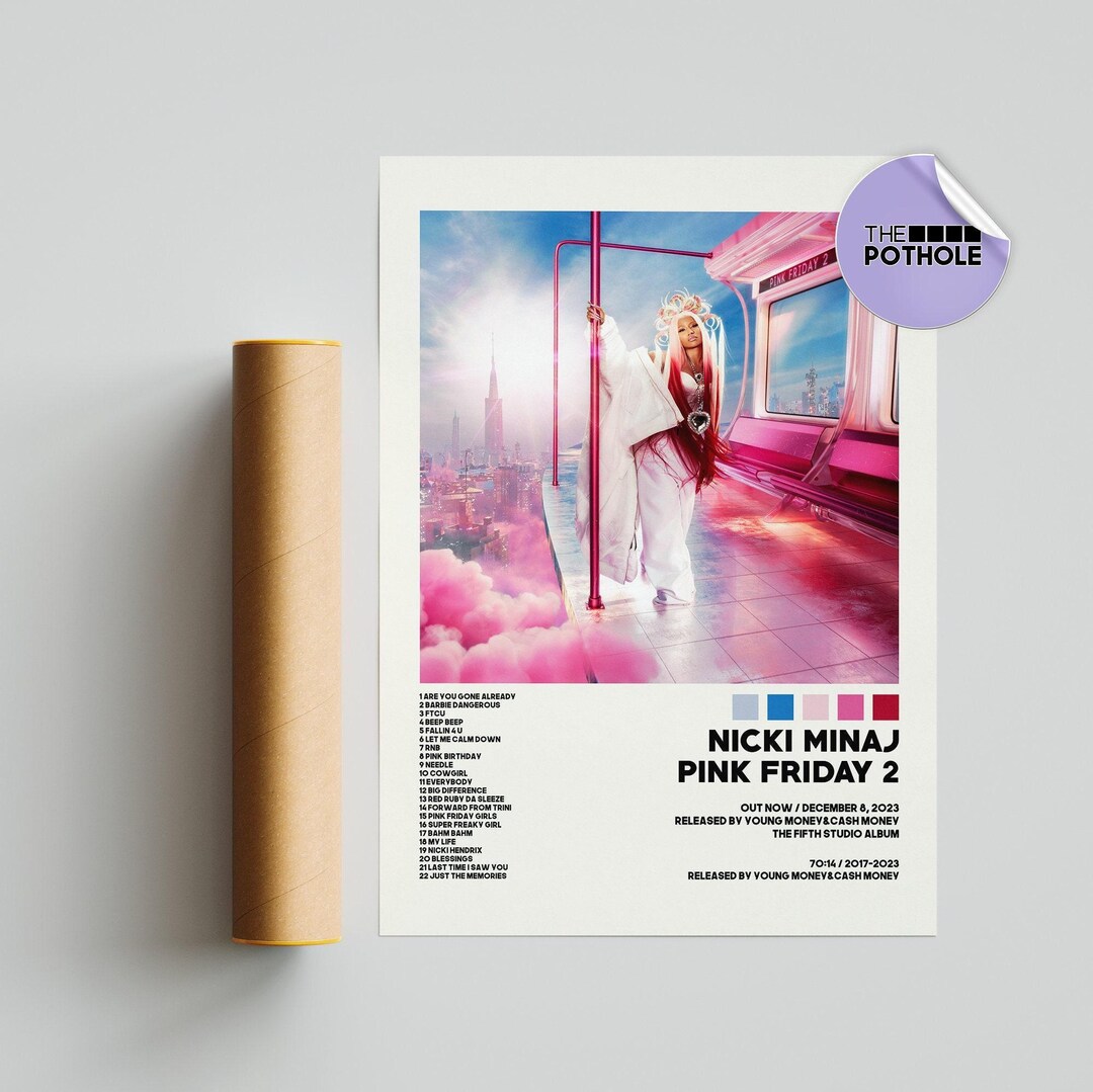 Nicki Minaj Posters / Pink Friday 2 Poster, Tracklist Album Cover ...