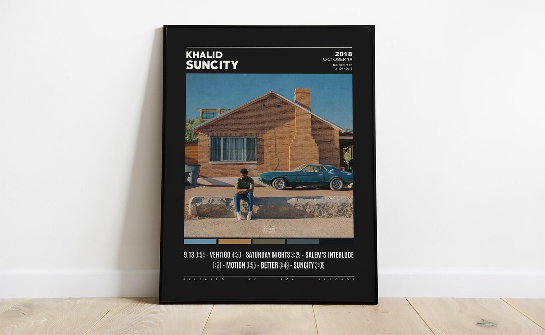 Khalid Poster / Suncity Poster / American Teen / Album Cover Poster ...