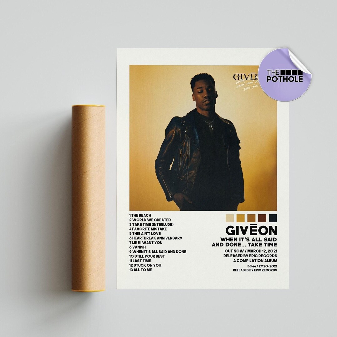 Giveon Posters / When It's All Said and Done...take Time Poster / Album ...