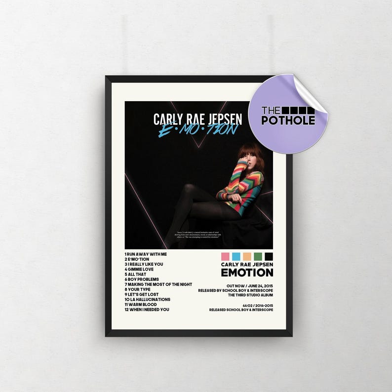 Carly Rae Jepsen Posters / Emotion Poster / Album Cover Poster, Poster ...