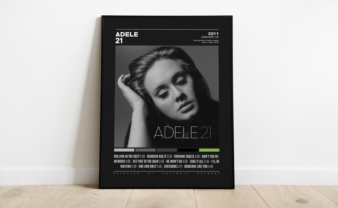 Adele Posters / 21 Poster / Adele, 21, Album Cover Poster / Poster ...