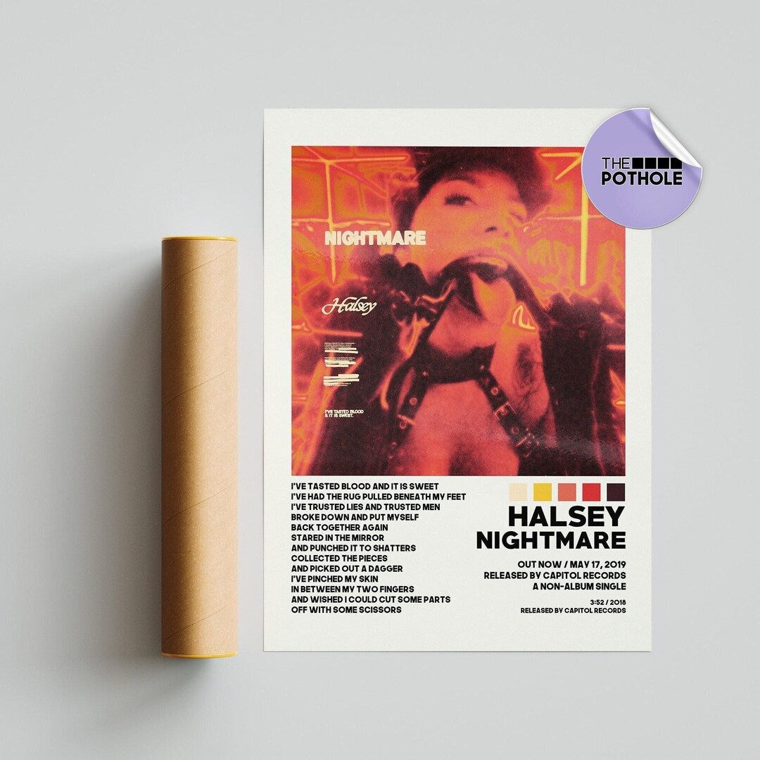 Halsey / Halsey Posters / Nightmare Poster / Album Cover Poster ...