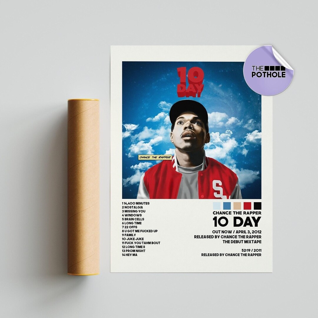 Chance the Rapper Posters / 10 Day Poster, Tracklist Album Cover Poster ...