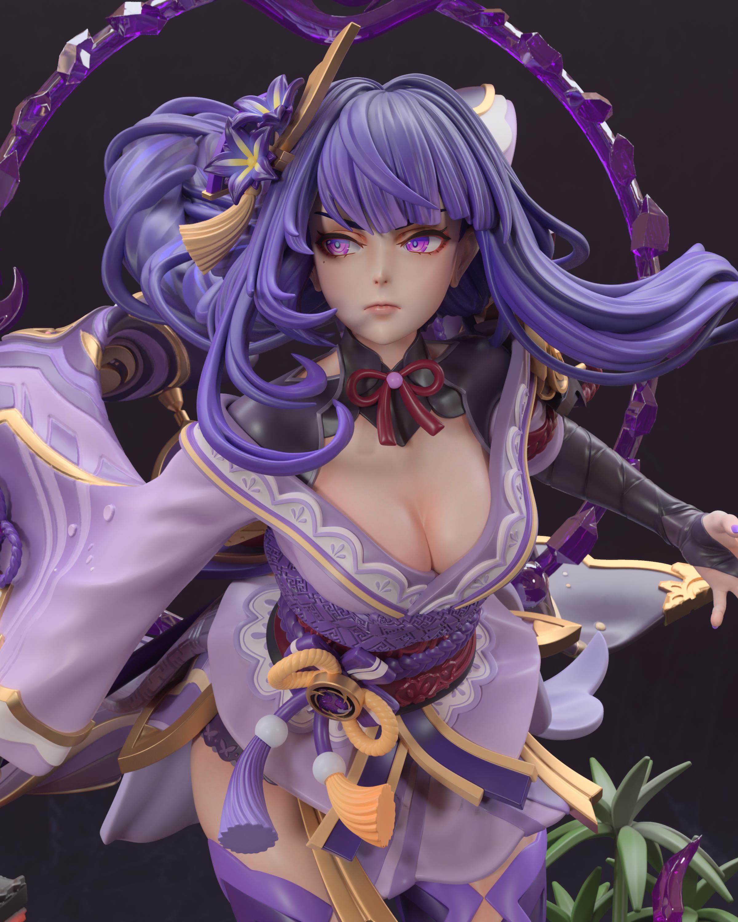 Shogun Raiden - Genshin Impact - STL Files - STL Forge - Etsy México