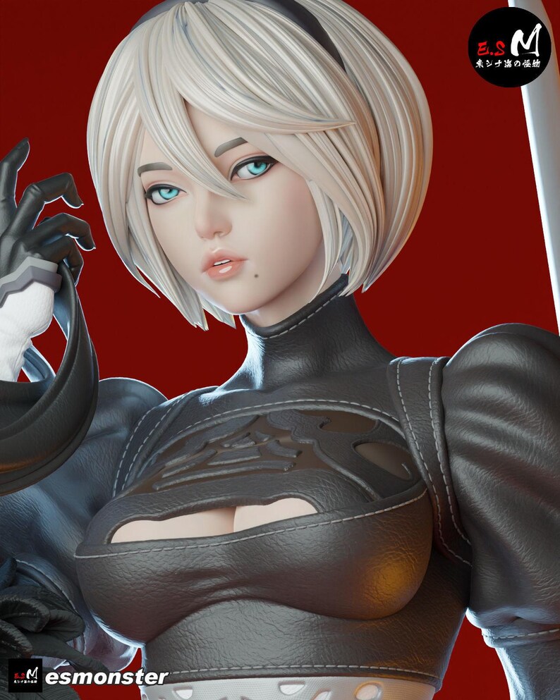 2b Nsfw Nier Automata Stl Files Stl Forge Etsy México