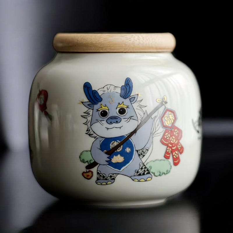 Canister Dragon - Etsy