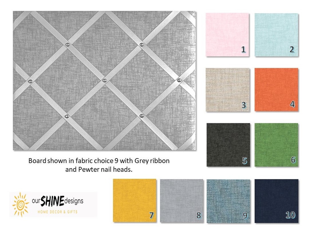 Premier Prints Jackson Print Fabric- French Memo Board, Bulletin Board ...