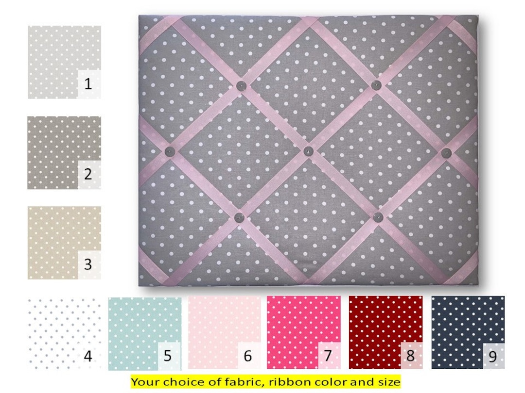 Mini Polka Dot French Memo Board, Bulletin Board, Cork Board - Your ...