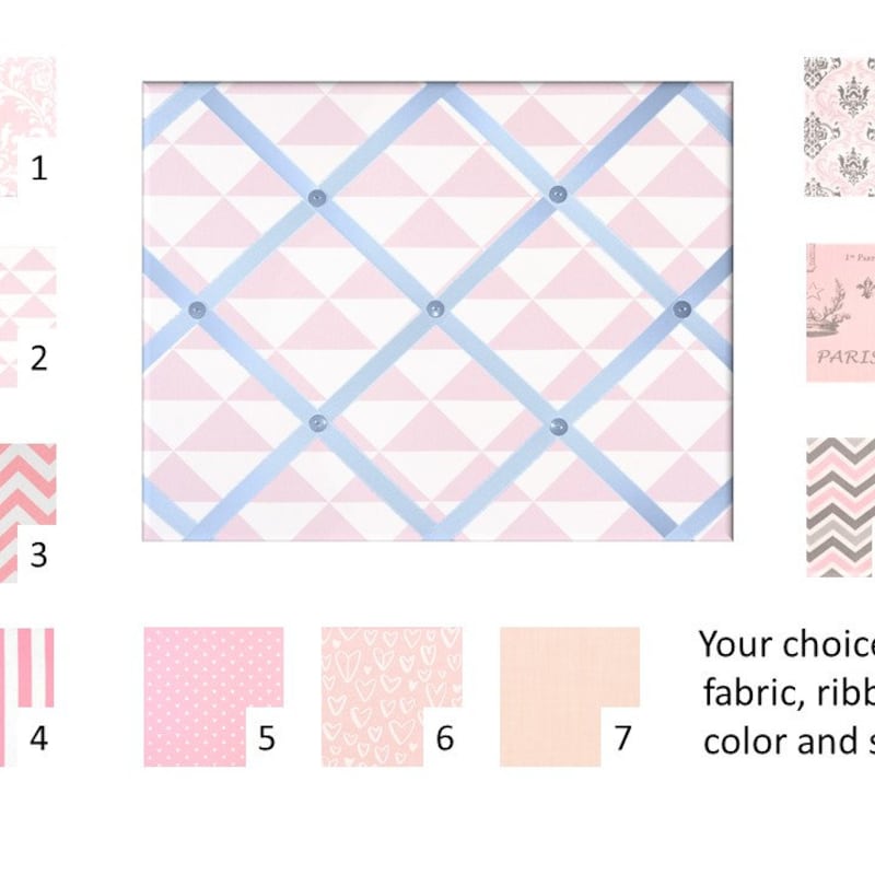 Pink Bulletin Board - Etsy