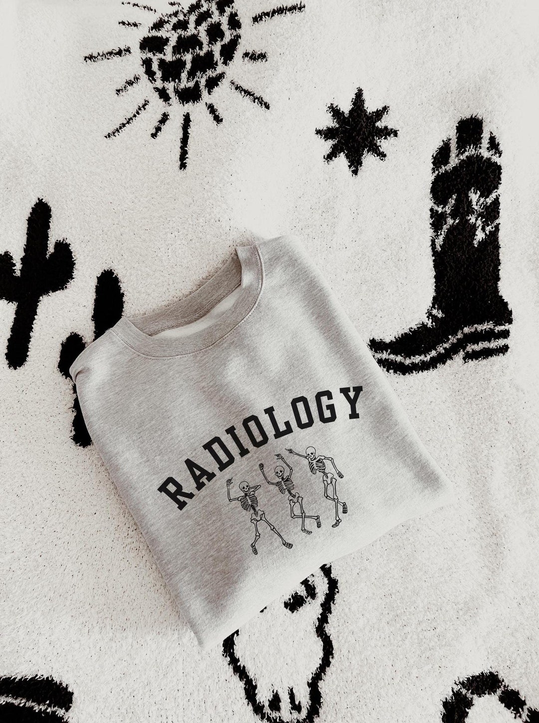 Radiology Skeleton Crewneck X-ray Tech Sweatshirt Funny Gift ...