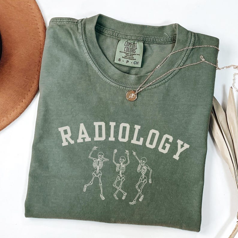 Radiology T-shirt Skeleton Dancing Funny Rad Tech Gift Tee Unisex ...