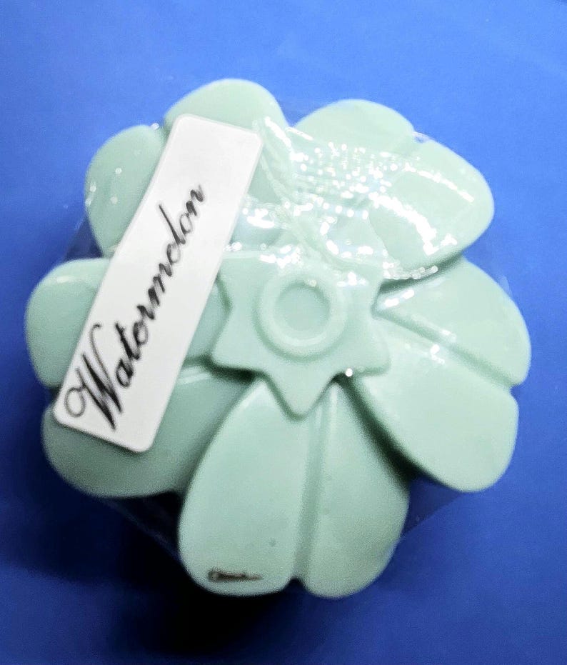 4 Molded Flower Shape Glycerin Soap in Yummy Watermelon Scent. - Etsy