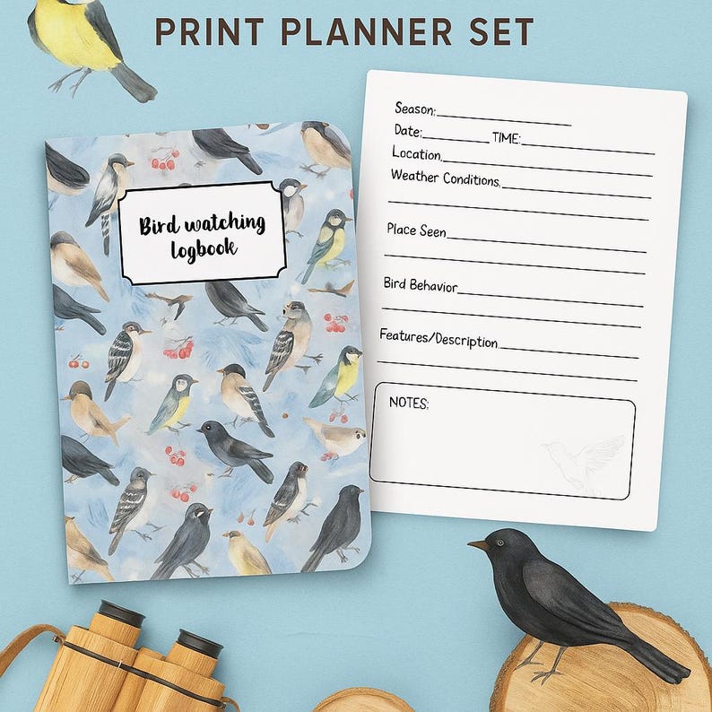 Bird Watching Logbook Printable | Birding Journal Template | Nature ...