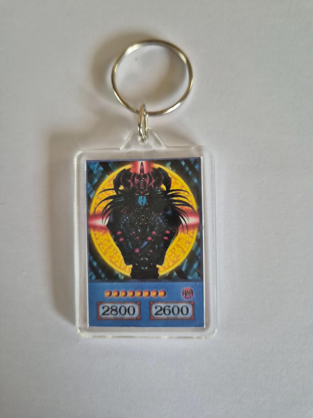 Yu-gi-oh Magician of Black Chaos Anime Card Keychain - Etsy