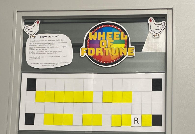 Interactive Health and Safety Jar Game (door Decor) Safety Recognition ...