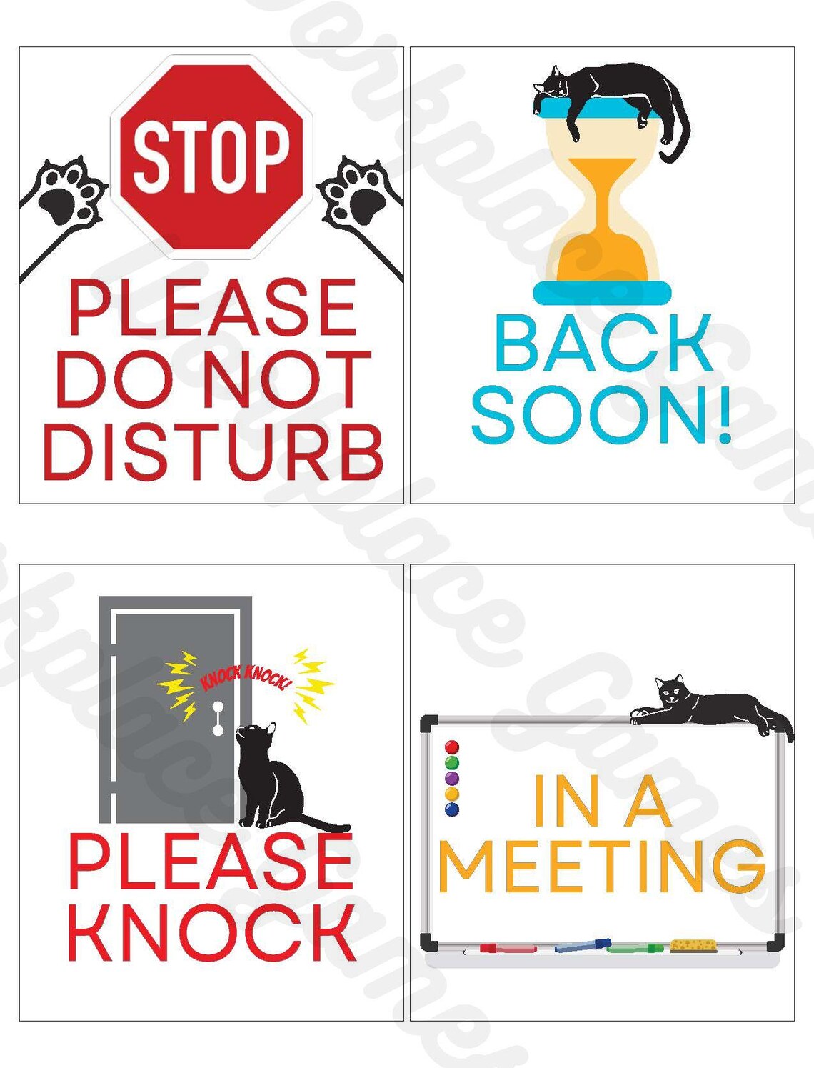 Office Status Signs, Cute Door Office Decor - Etsy